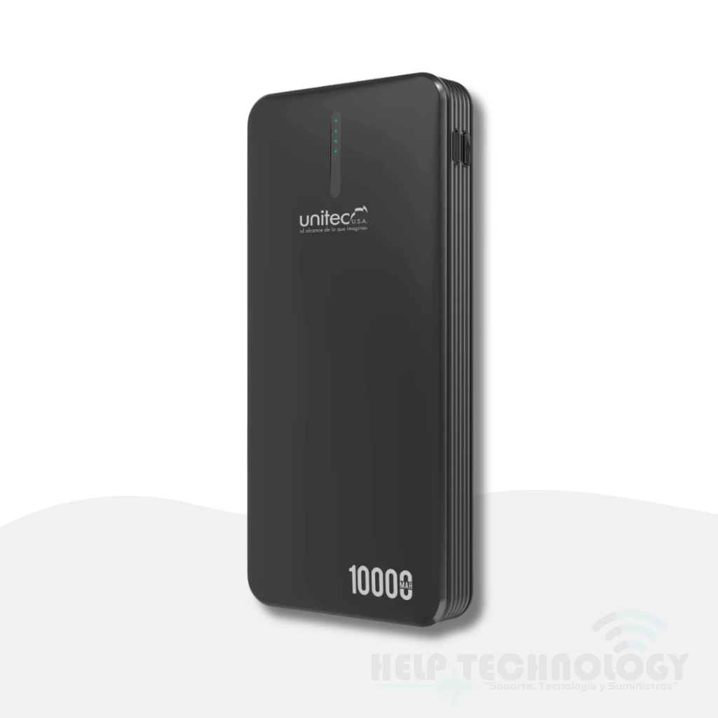 Power Bank Unitec 10.000 Mah Negra | Help Technology